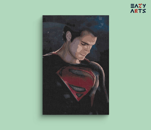 Superman Paint By Numbers kit by Eazy Arts – eazyarts.in