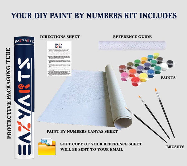 Custom Paint By Numbers Kit from Photo | Eazy Arts India – eazyarts.in